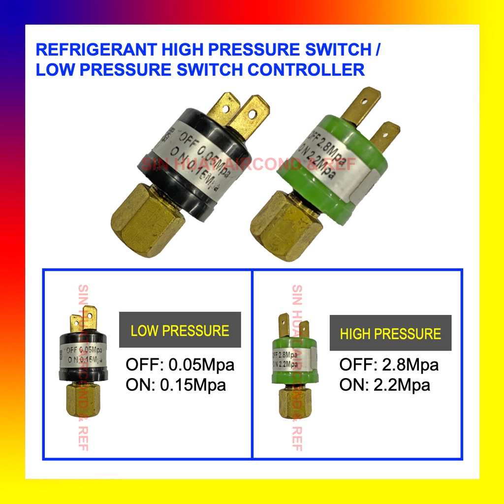 HIGH / LOW PRESSURE SWITCH AIRCOND HIGH LOW PRESSURE CONTROLLER ...