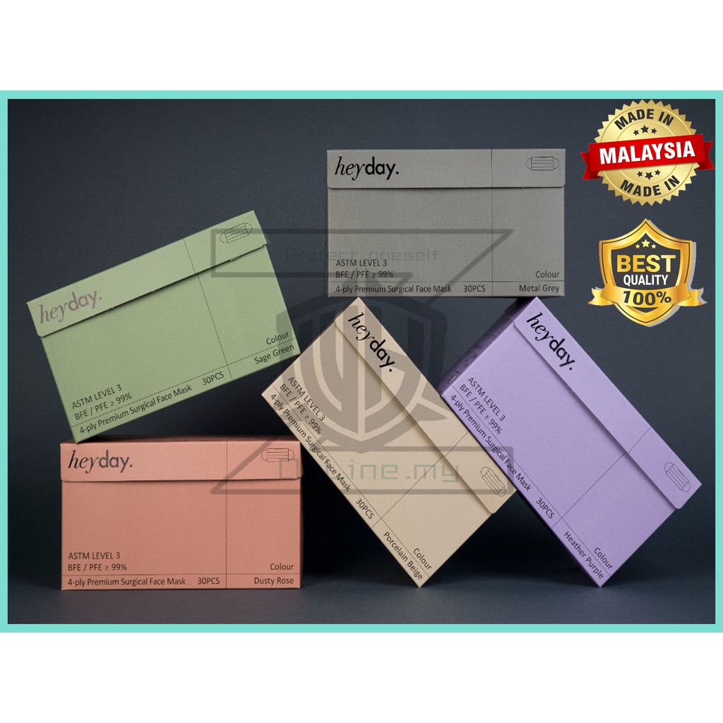 Heyday Mask On Medical Surgical 4-layer made in Malaysia | Shopee Malaysia