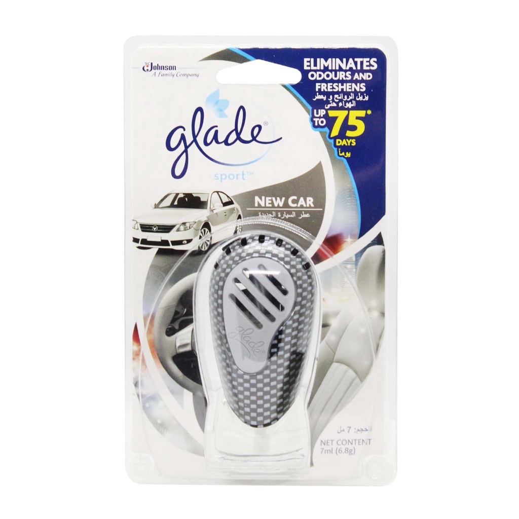 Glade Sport Car Air fragrances Starter Kit New Car (7ml) | Shopee Malaysia