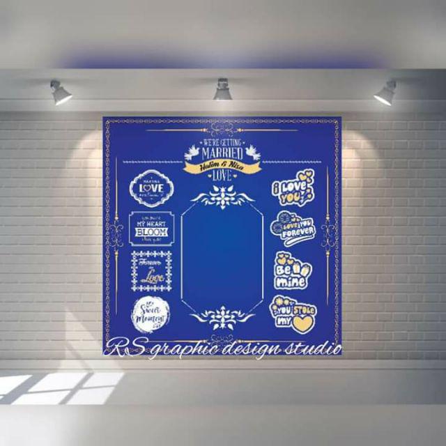 BACKDROP KAHWIN/PHOTOBOOTH KAHWIN MURAH(free design) | Shopee Malaysia