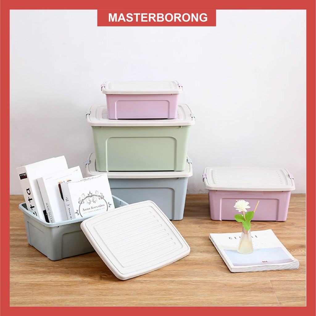 masterborong Clothes Storage Box Plastic Storage Box Household Storage ...