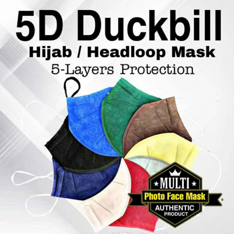 5D Duckbill Head loop KN95 Face Mask 5 ply series Protection 99% ...