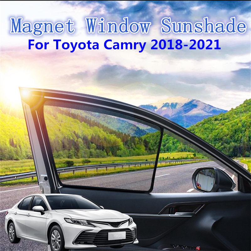 Car Sun Shade Magnet Window Sunshade Blocks UV Rays Foldable Mesh Sun ...
