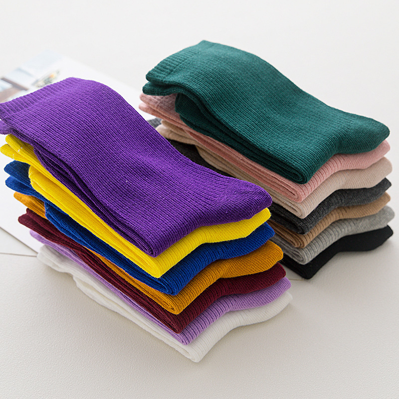 [ Ready Stock ] Korean Colour Candy Color Cotton Socks /Fluorescent ...