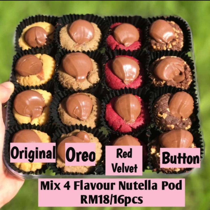 Nutella Pod By Sekutayana | Cookies Raya | Kuih Raya | Butter Premium ...