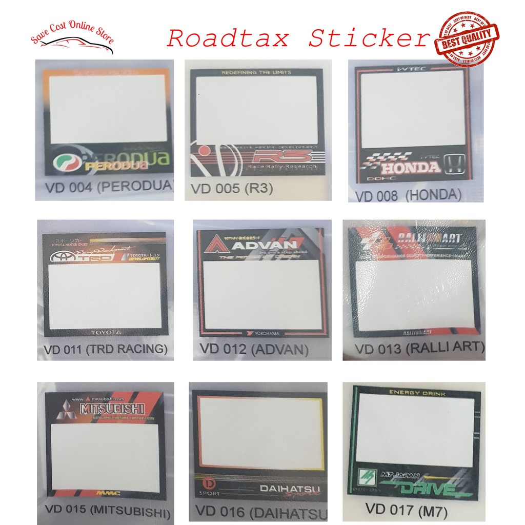 Nano CAR ROADTAX STICKER 1 PCS | Shopee Malaysia