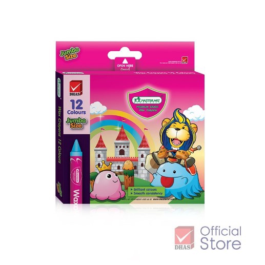 Master Art Crayon For Kids Jumbo Size 12 Colors To Grip Enhance ...