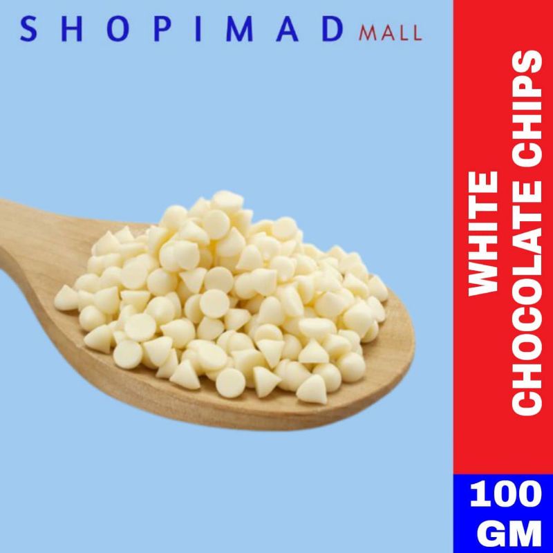 [100GM] WHITE COMPOUND CHIPS | WHITE CHOCOLATE CHIPS | COKLAT CIP PUTIH ...
