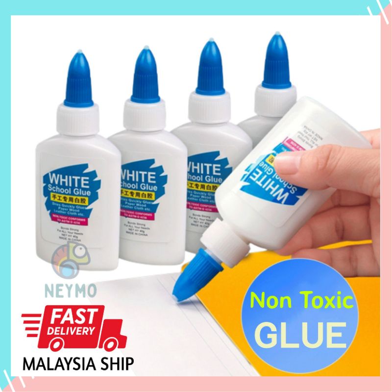 White Crafts Glue Multipurpose Gum Putih Serbaguna Latex Stick Washable ...