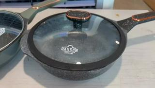 (MINOR DEFECT) Uakeen Original 20-32Cm Deep Frying Pan Granite Non ...