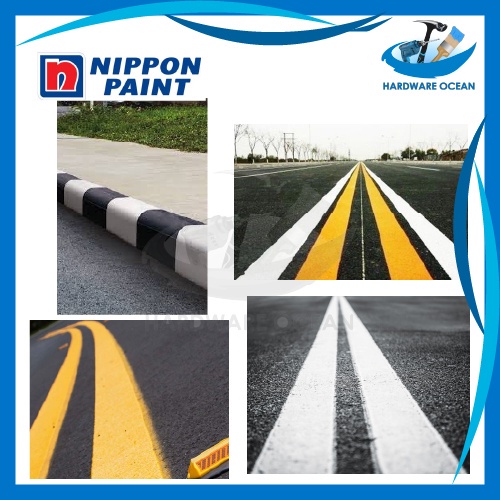 5L Nippon Paint Road Line Paint Reflective / Non-Reflective Roadline ...