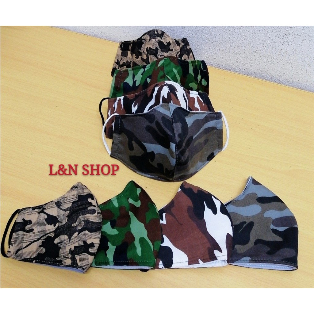 Vietnam Fashion Cotton Face Mask 3 Layer / Anti-Dust Face Mask Topeng ...