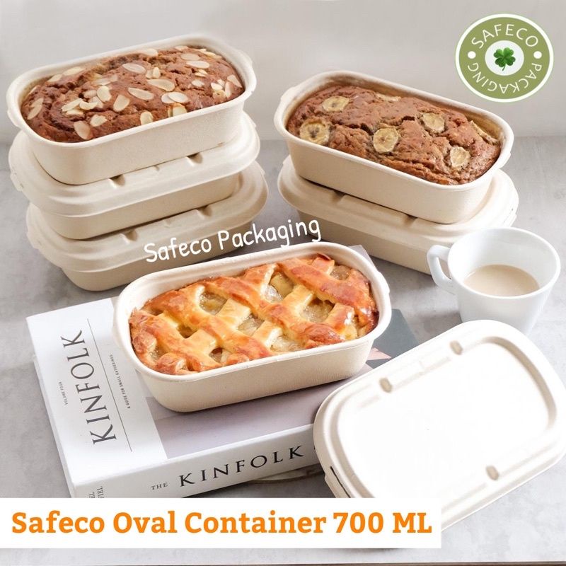 Safeco Eco Container Oval/Eco Box/Eco Friendly Dining/Food Box | Shopee ...