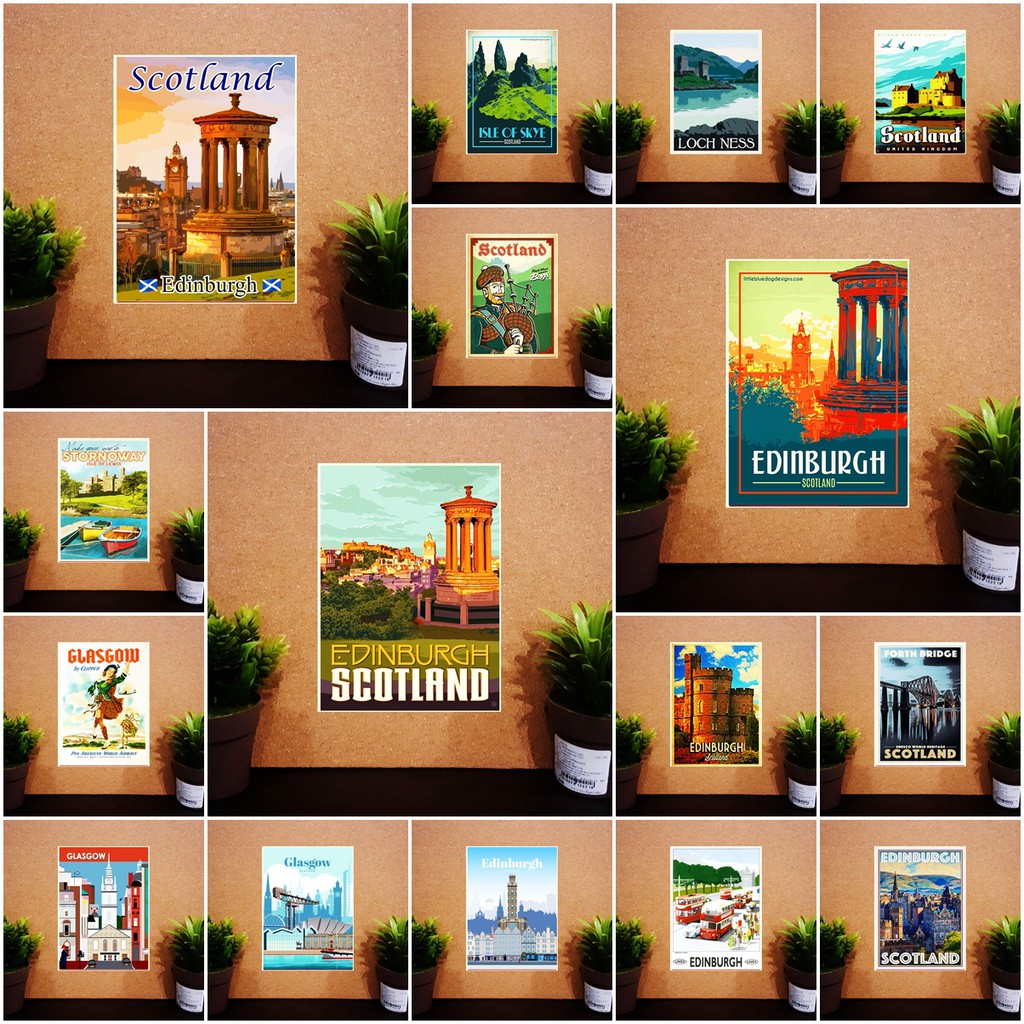 Scotland Fridge Magnet 2 × 3 Inch Door Souvenir set B 2x3" | Shopee ...