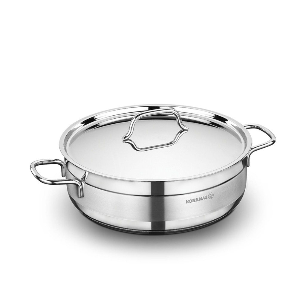 Korkmaz Alfa Stainless Steel Cooking Pot, Induction Compatible, Made in ...