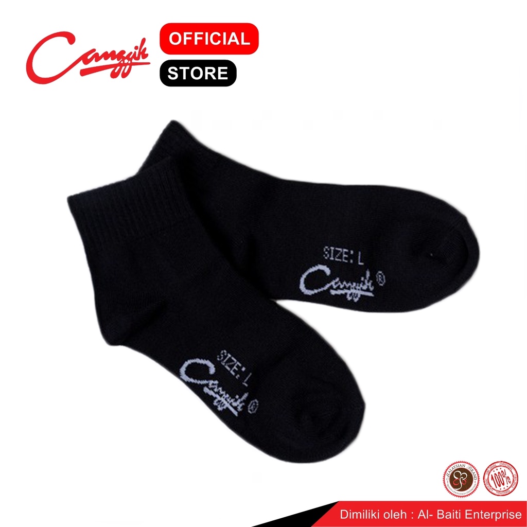 Stokin sekolah hitam canggih (Canggih school socks) | Shopee Malaysia
