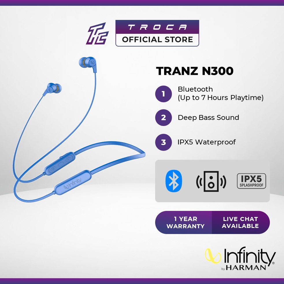 Infinity by Harman Tranz N300 Wireless In-Ear Headphones - Bluetooth ...