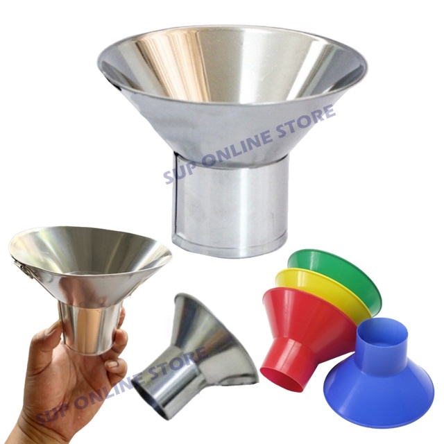 Stainless Steel Noodle Funnel / Corong Tapao Miniman Plastik / Corong ...