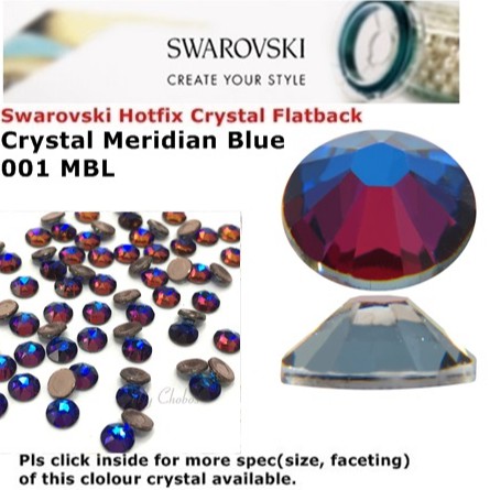 Hotfix Crystal Swarovski Elements Batu Tampal/Iron on Crystal (Crystal ...