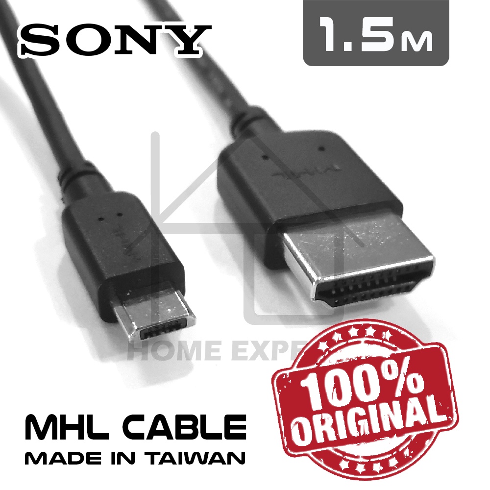 MHL CABLE - MICRO USB TO HDMI CABLE (1.5M) ORIGINAL FROM SONY MALAYSIA ...