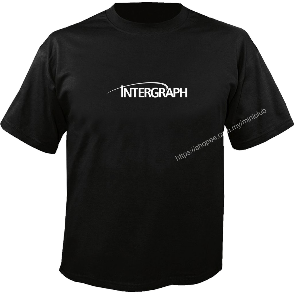 Intergraph (Code:3) Logo Custom Tshirt BLACK COLOR (S-3XL) | Shopee ...