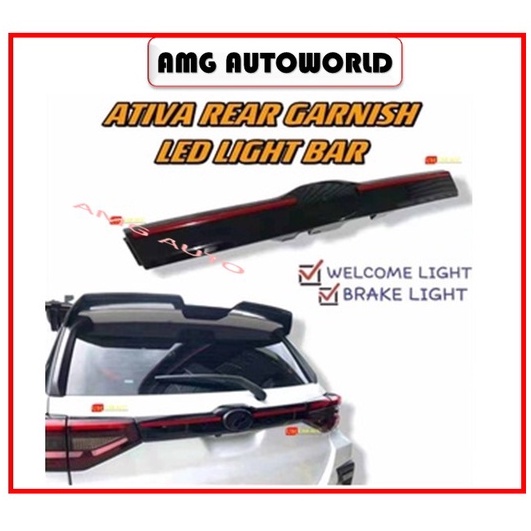 Perodua Ativa 2021 2022 Rear Bonnet Centre Logo Emblem Garnish With LED ...