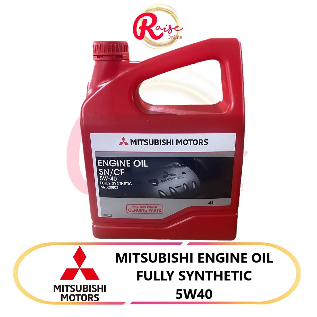 100% !!! ORIGINAL MITSUBISHI ENGINE OIL SN/CF 5W40 (4 LITER) FULLY ...