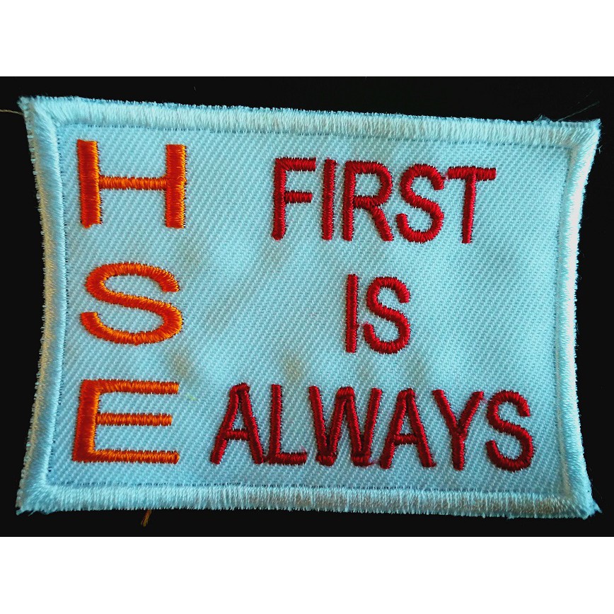HSE First Is Always Embroidery 3D Badge Patch | Shopee Malaysia