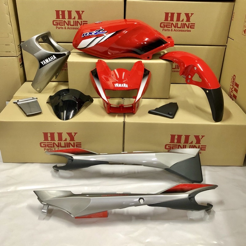 RXZ 5PV CATAL CATALYZER RED / YELLOW/ DPBMC/ BLACK+GREY BODY COVER SET ...