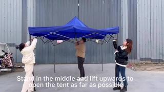 kain khemah 10x10 Feet Full Set Roof 3x3m Foldable Canopy Tent Night ...