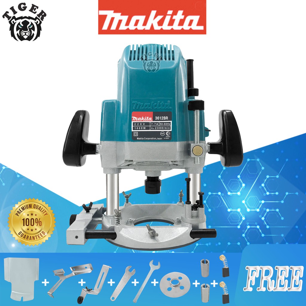 Makita Plunge Router 1600W 3612BR Plunge Wood router power tools ...