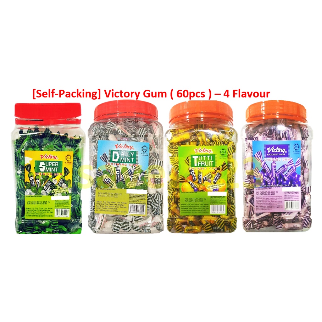 [SELF-PACKING] Victory Gum ( 60pcs / Packs ) - Daily Mint/Super Mint ...