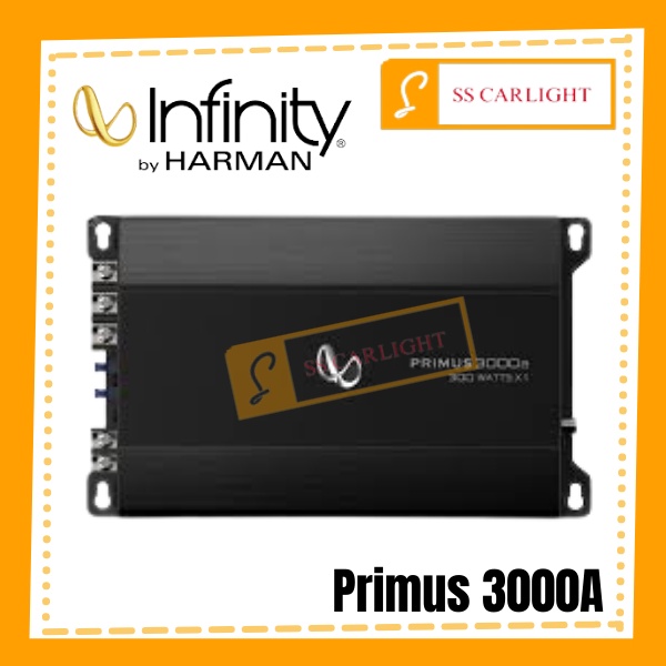 INFINITY Primus 3000A Mono Block Subwoofer Car Amplifier. 300Watts RMS ...
