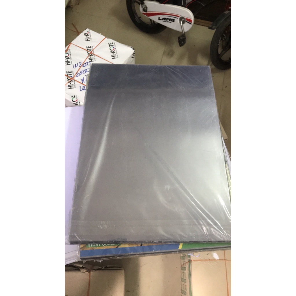 01 A4 size TB cellophane set of 100 sheets (Clear mica cover) | Shopee ...