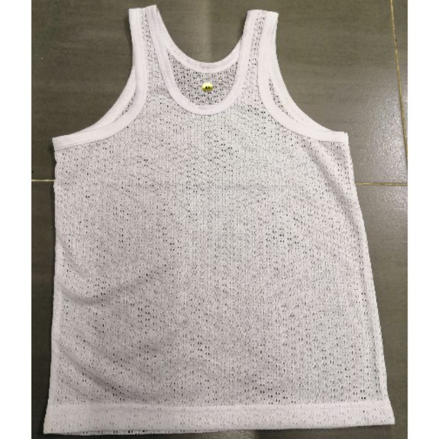 Singlet Putih Lelaki / Men's White Singlet - Size (S / M / L / XL ...