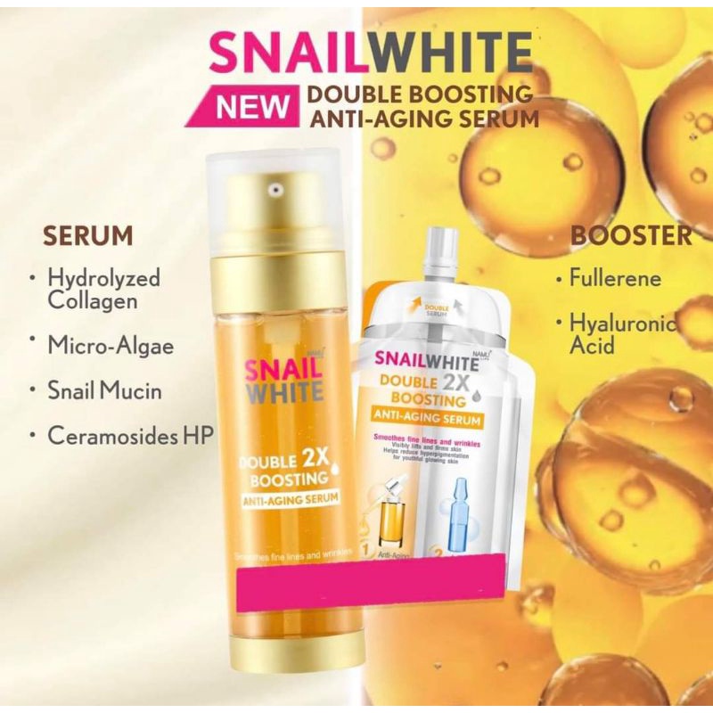 FREE 1 SACHET: SNAILWHITE POTION DOUBLE BOOSTING ANTI AGING SERUM 40ML | Shopee Malaysia