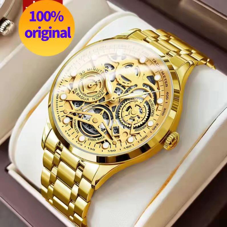[Gift][With Box] Men's Waterproof Luminous Hollow non-mechanical Luxury ...
