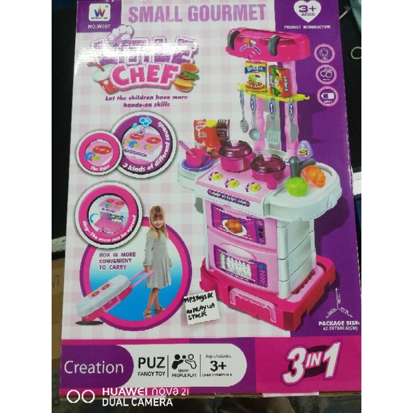 Children little Chef kitchen set W097- 43psc hsp | Shopee Malaysia
