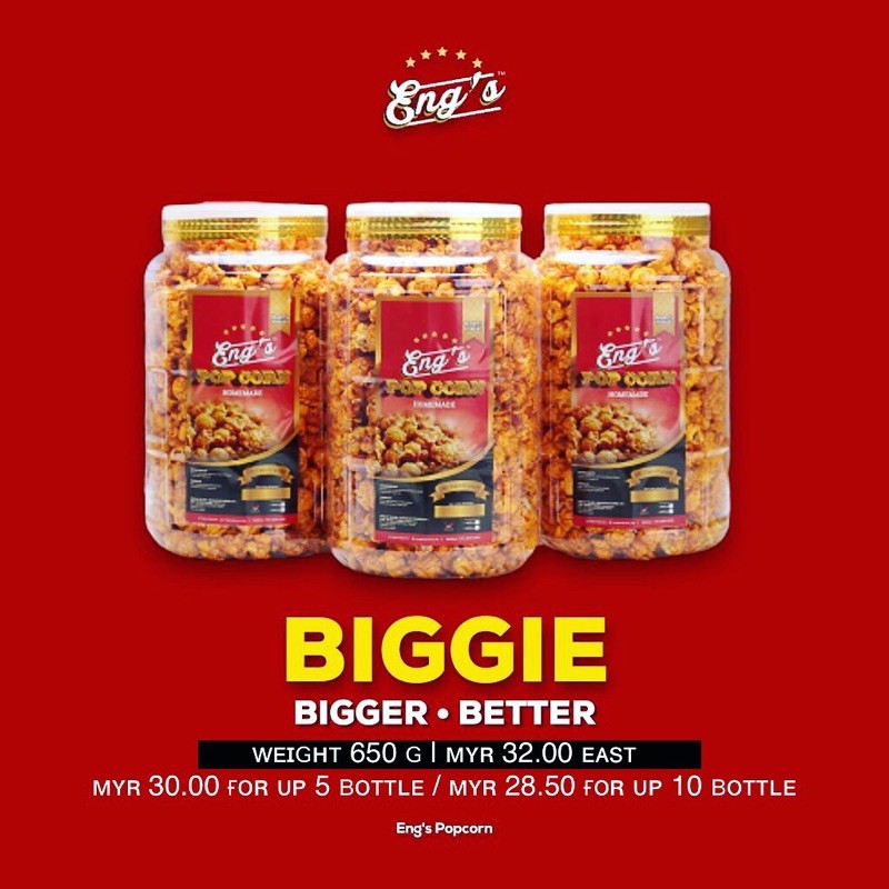 ENG’S POPCORN HQ Fully Coated Caramel BIGGIE (650g) | Shopee Malaysia