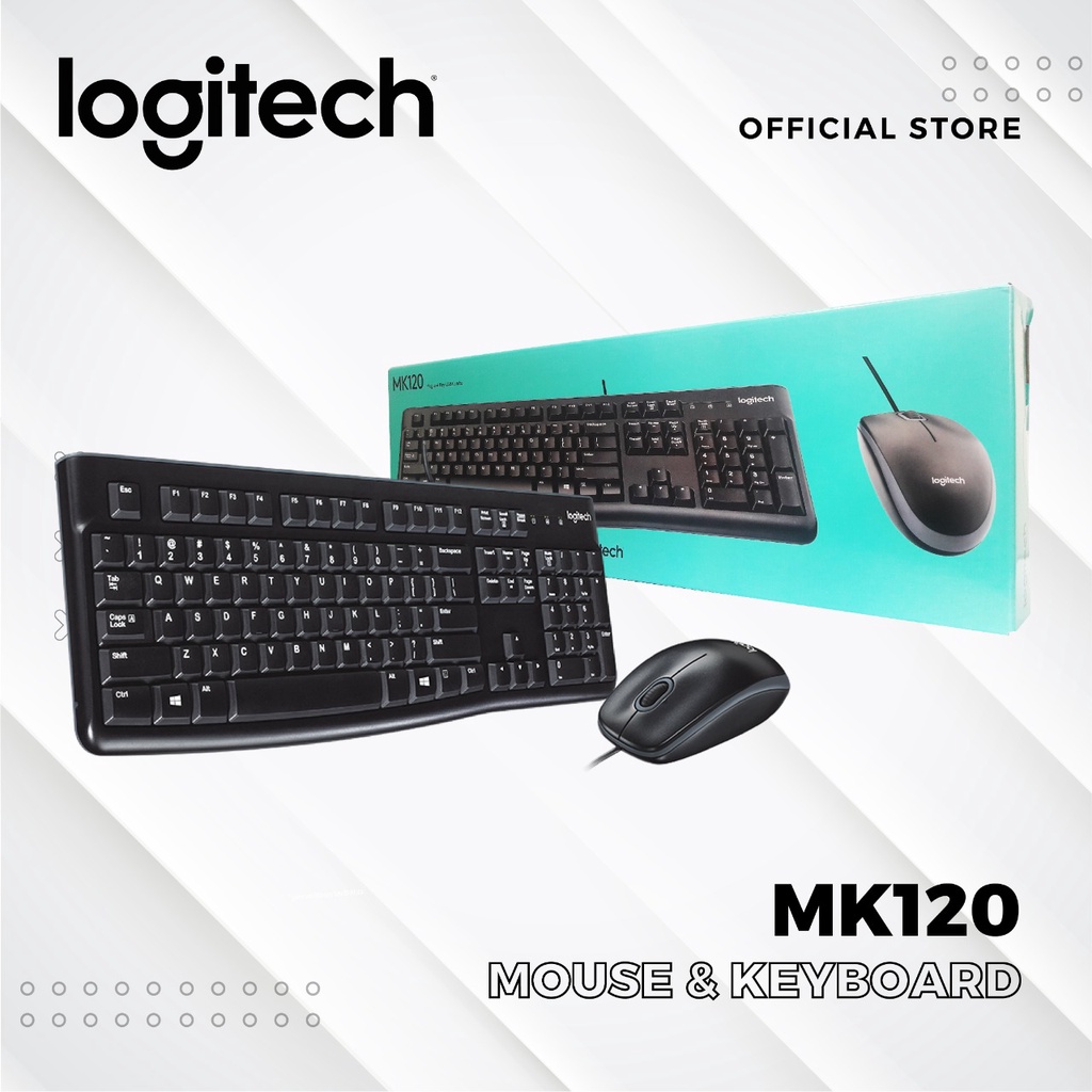 Logitech Classic MK120 Keyboard Mouse | Shopee Malaysia