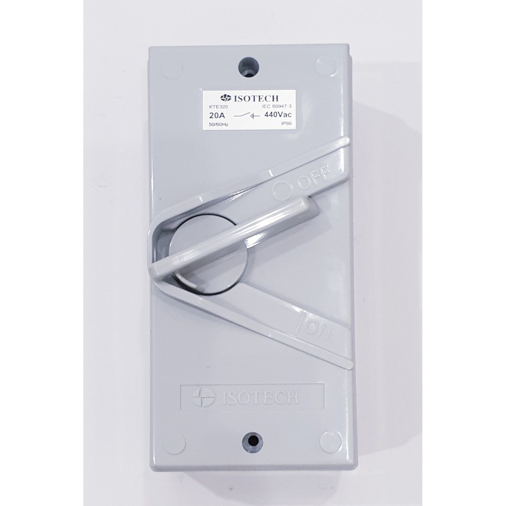 ISOTECH KTE Series Weatherproof Enclosed Isolator 3P 20A/35A/63A ...