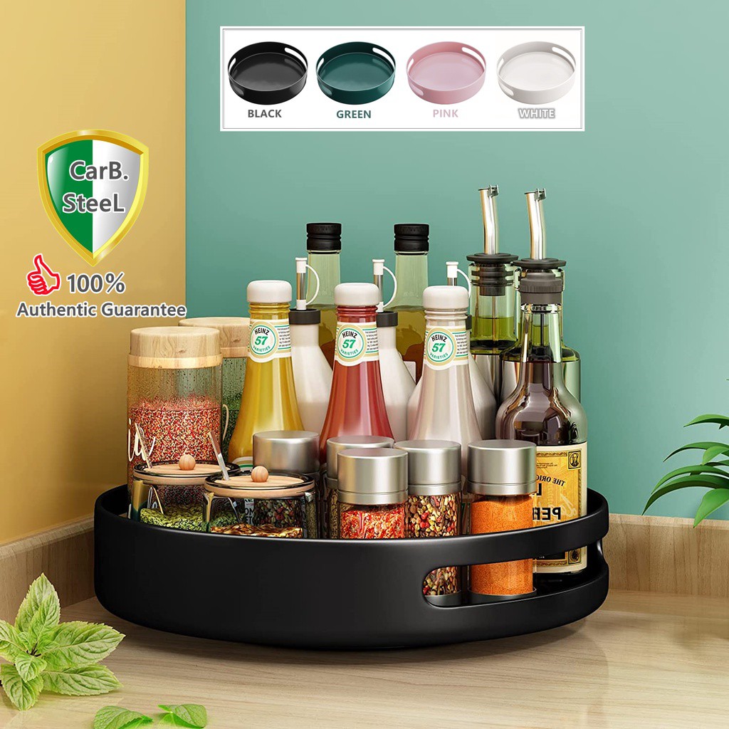 🔥Ready Stock🔥Yanusl. Mall kitchen rotating spice rack turntable stand ...