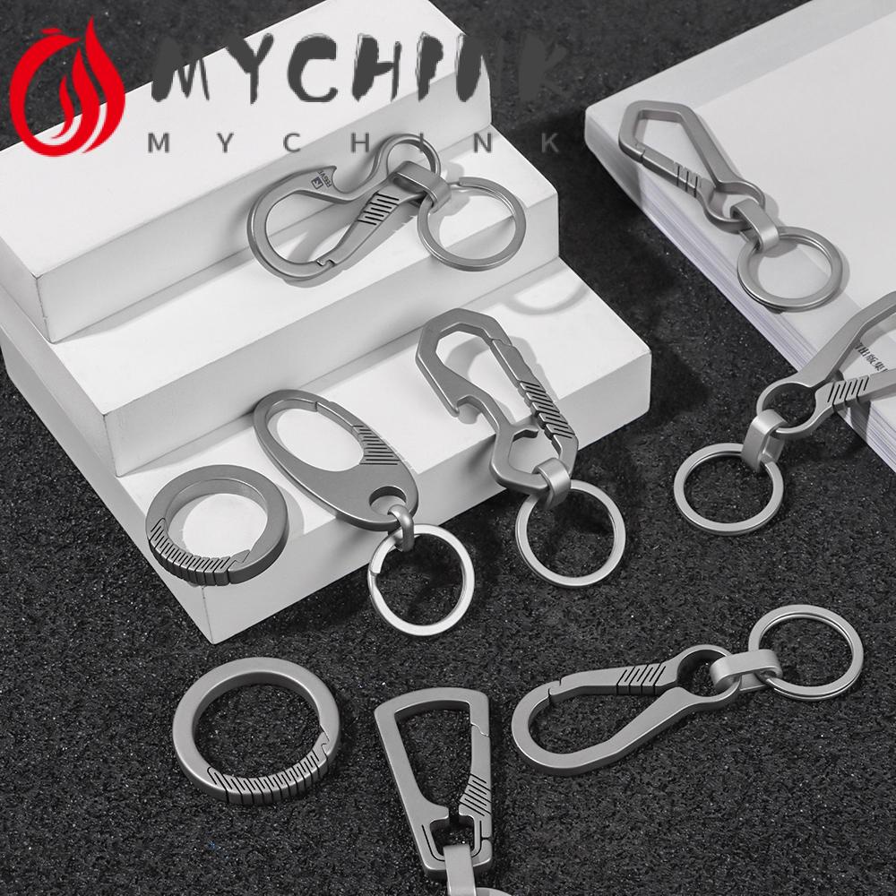 CHINK Luxury Keychain Lettering EDC Key Rings Men Keychains Real ...