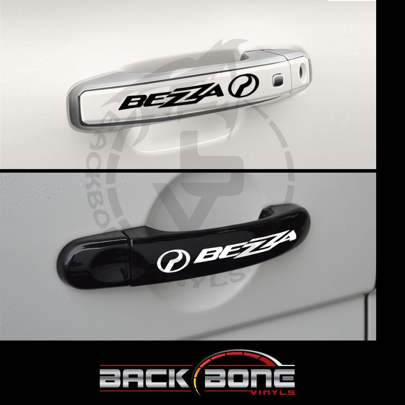 [READY STOCK] 4PCS Perodua BEZZA Car Door Handle Sticker Car Logo ...