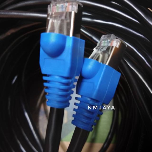 HITAM Outdoor Lan Cable 50 meters FTP Cat5e Ready to Use, already ...