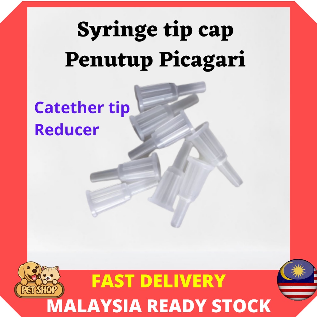 Disposable Syringe Catheter Tip Reducer Penutup Picagari Penyambung ...
