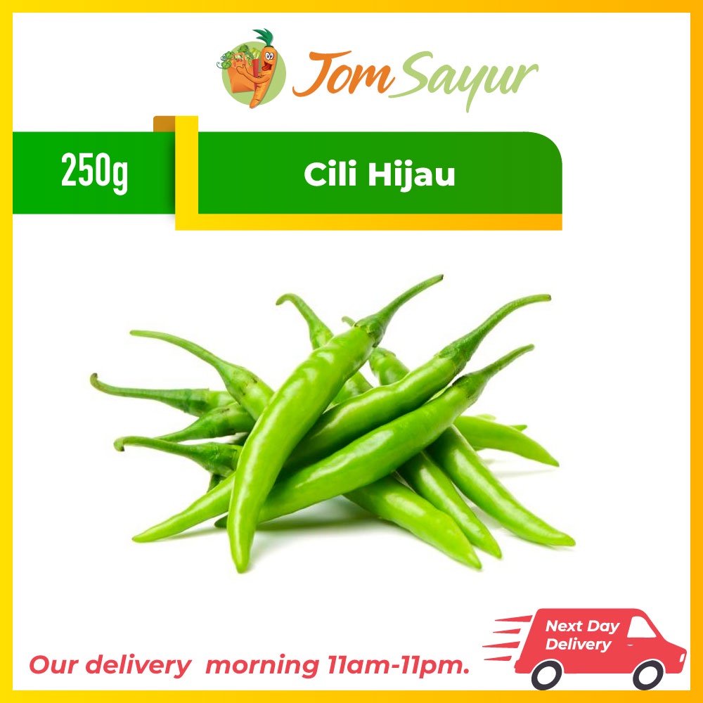 Fresh Cili Hijau Besar (250g) | Shopee Malaysia