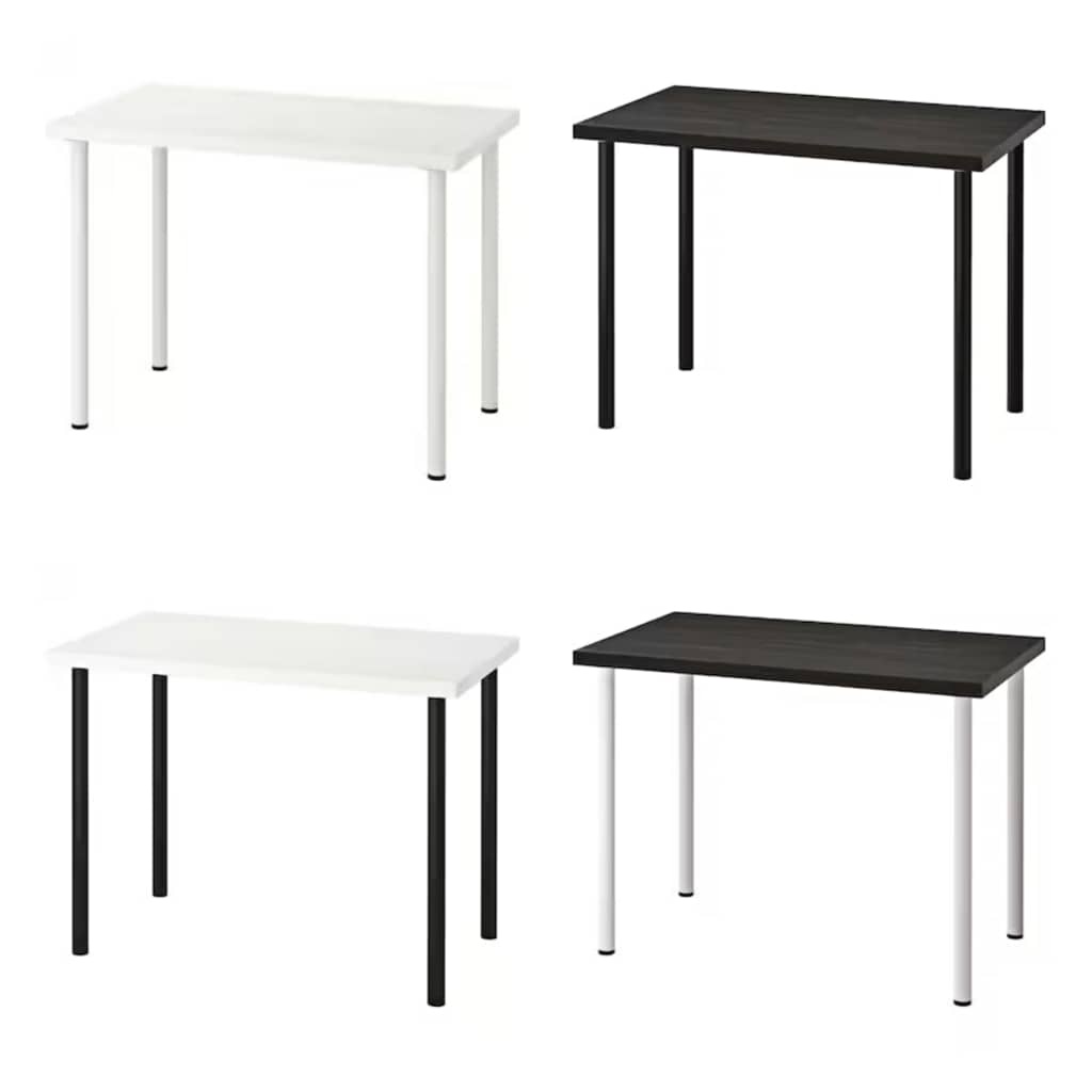 「Ready Stock」LINNMON Table "100CM" Desk Writing Table Study Desk Meja ...
