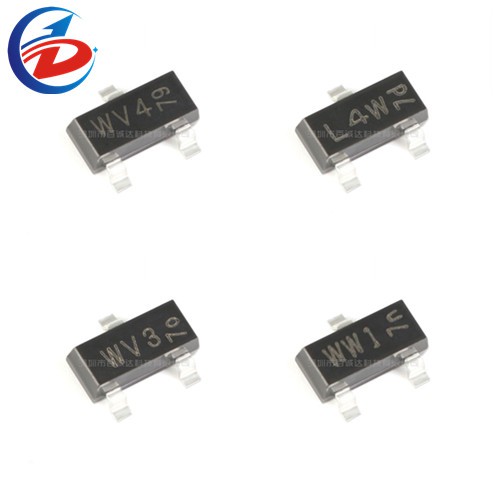 20PCS BAT54 BAT54A BAT54C BAT54S SMD L4W WV3 WW1 WV4 Schottky diode ...