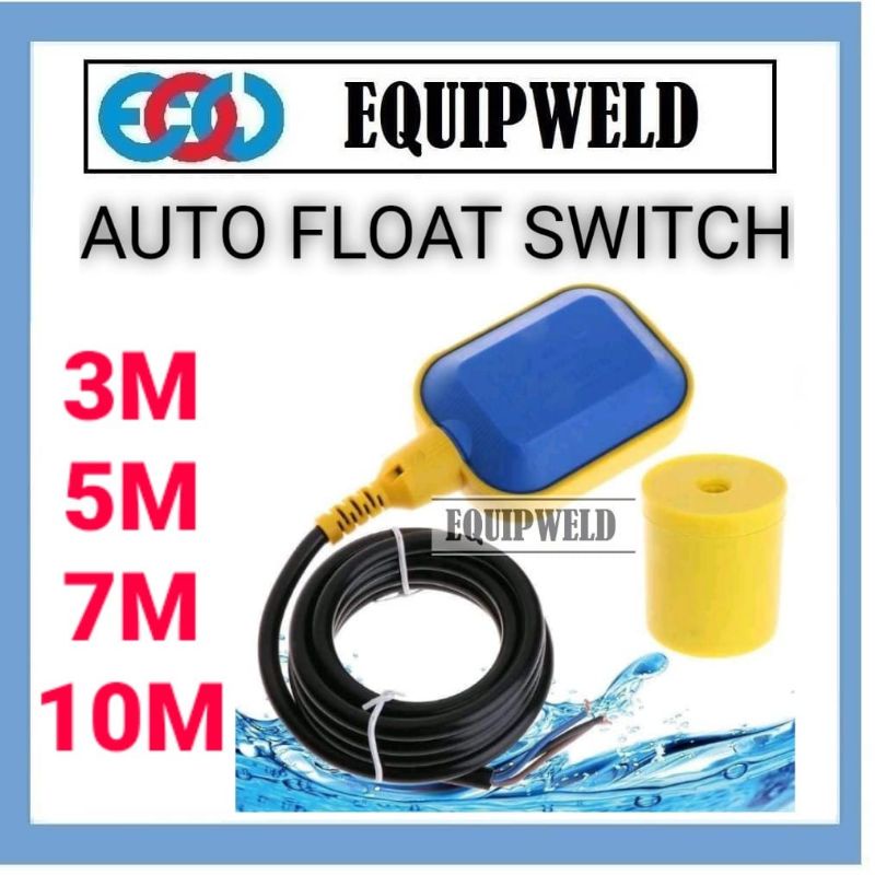 FLOAT SWITCH 3M 5M 7M 9M (AUTO PRESSURE SWITCH ) CONTROLLER LIQUID FLUID WATER LEVEL CONTROLLER ...
